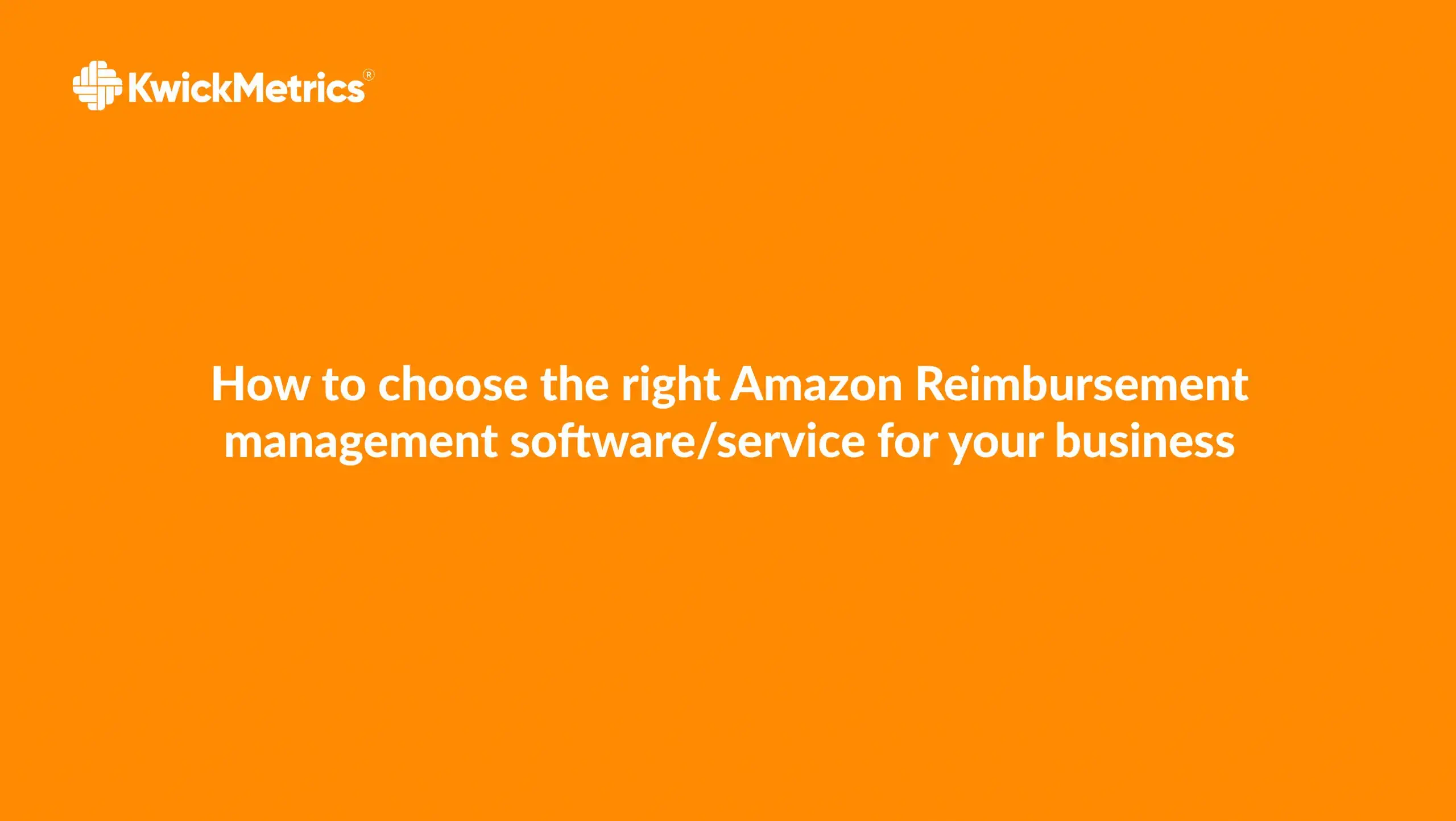 How to choose the right Amazon Reimbursement management software ...