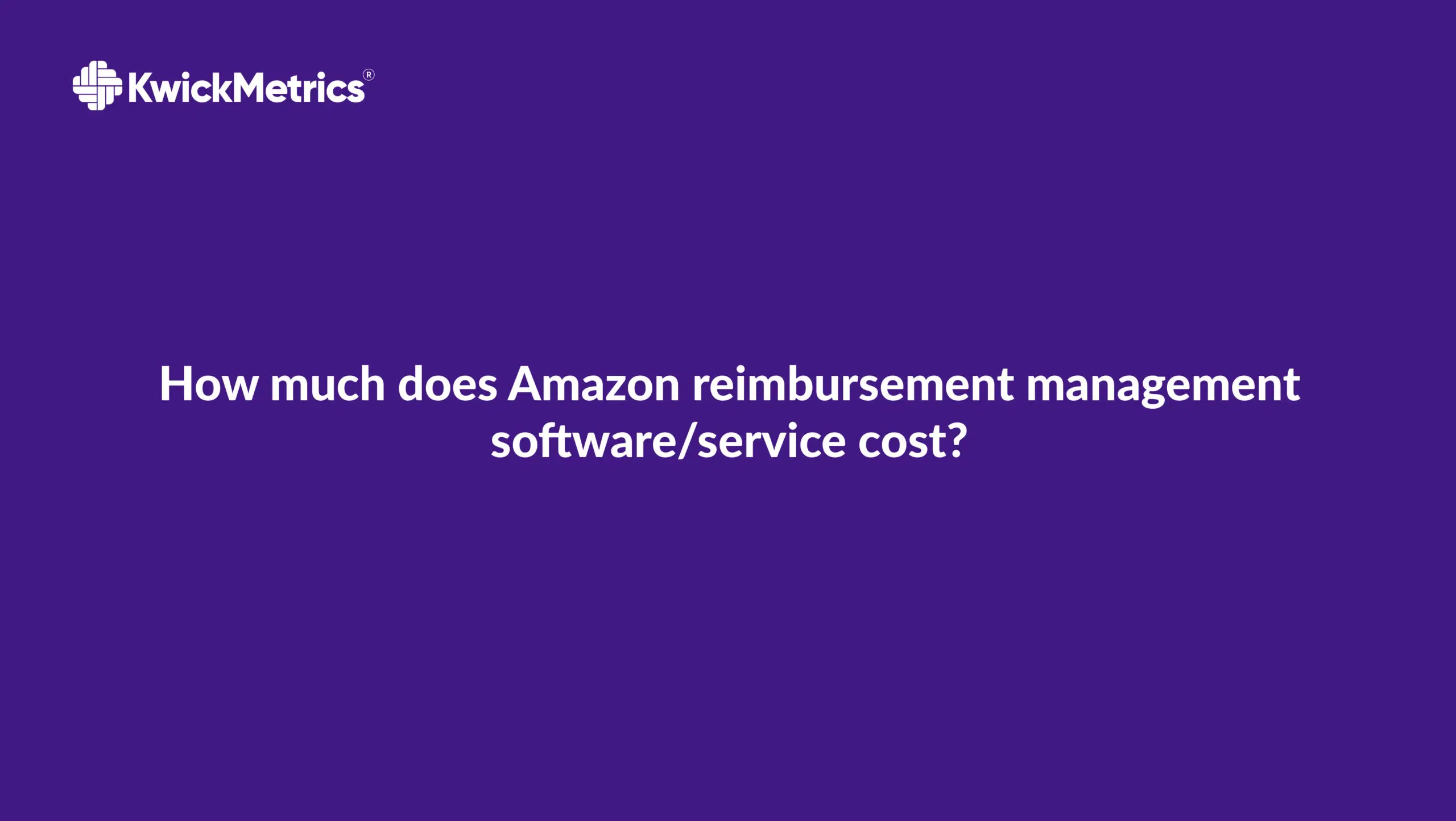 How much does Amazon reimbursement management software/service cost ...